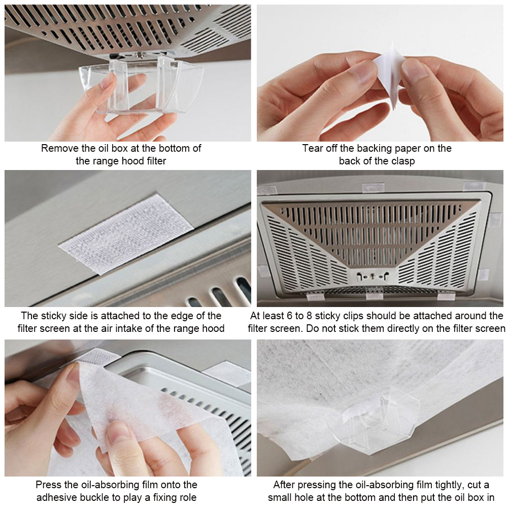 JM 5/10M Disposable Hood Oil Filter Paper Non-woven Cooker Hood ...