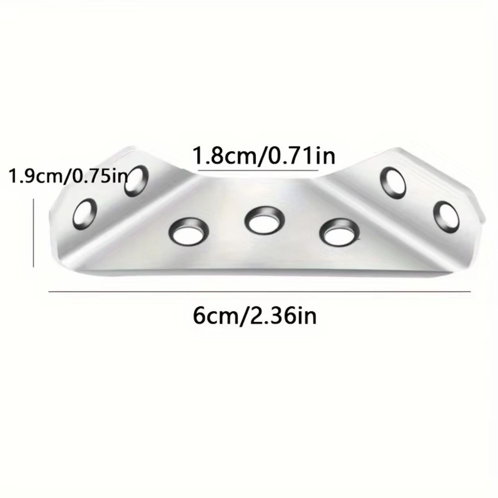 Universal Stainless Steel Corner Bracket 90 Degree Heavy Duty Right ...