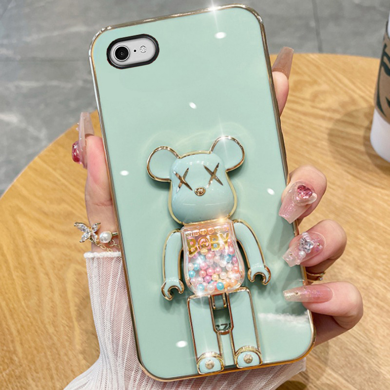Phone cover iPhone 16E Back case Soft Electroplated Quicksand Hourglass ...