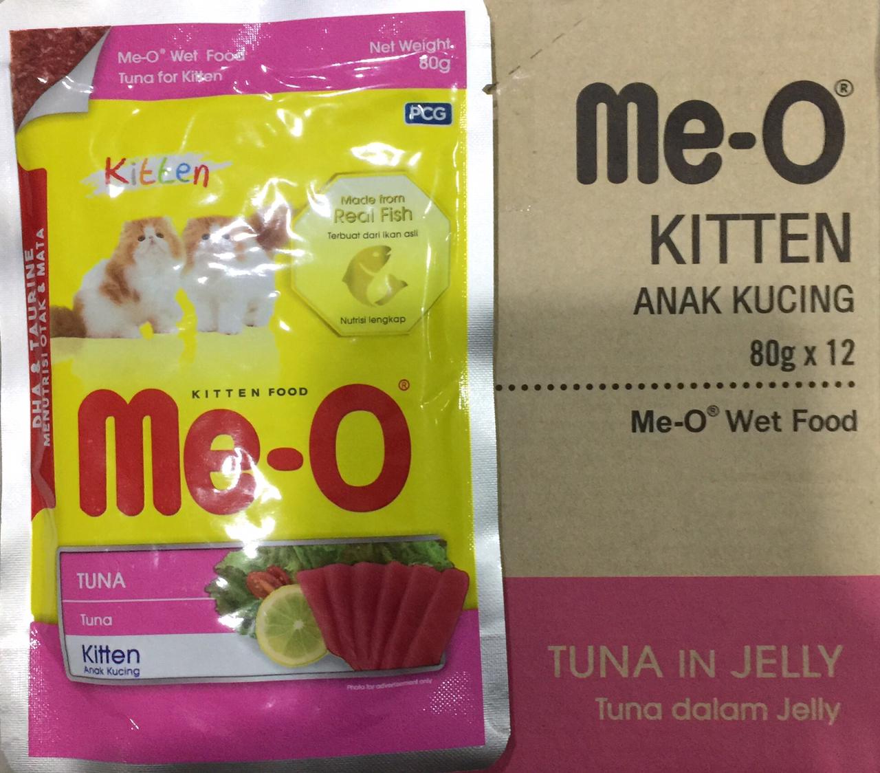 Meo WetFood Kitten Tuna in Jelly 80Gram | Lazada Indonesia