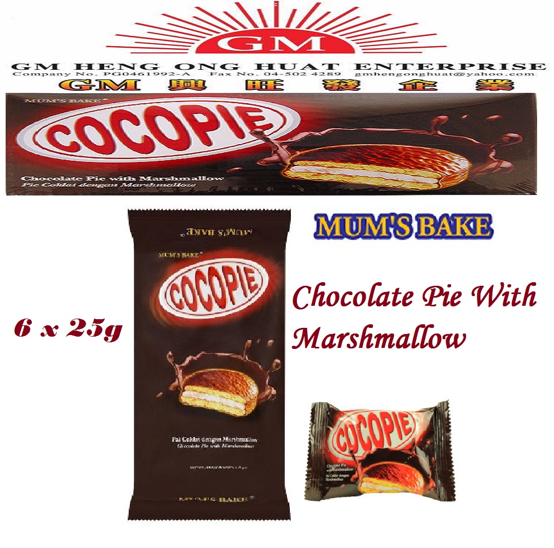 Mum's Bake Cocopie Chocolate / Dark Chocolate 25g x 6pcs | Lazada