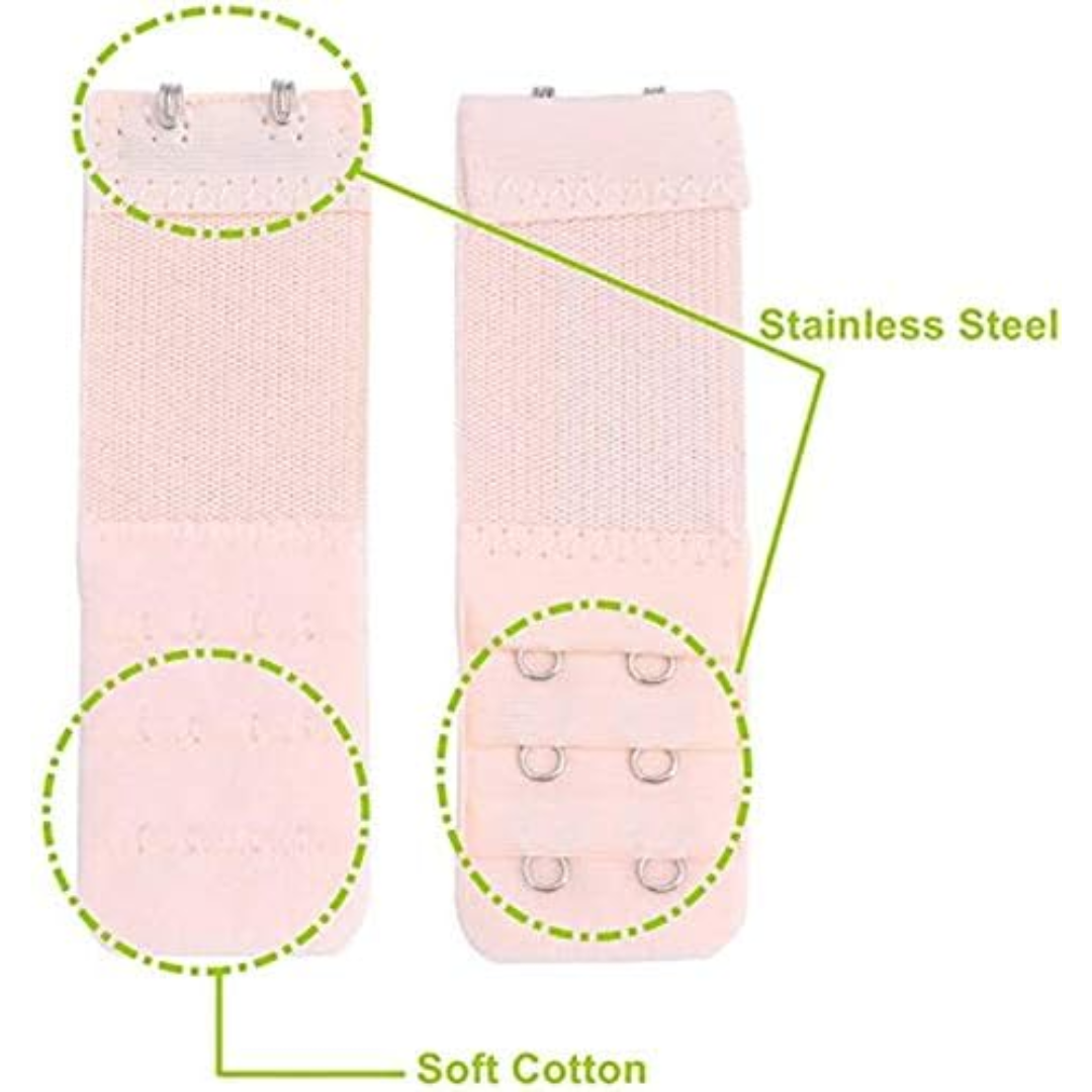 3pcs 2 Hooks Bra Strap Extenders, Comfortable Adjustable Bra Band For ...
