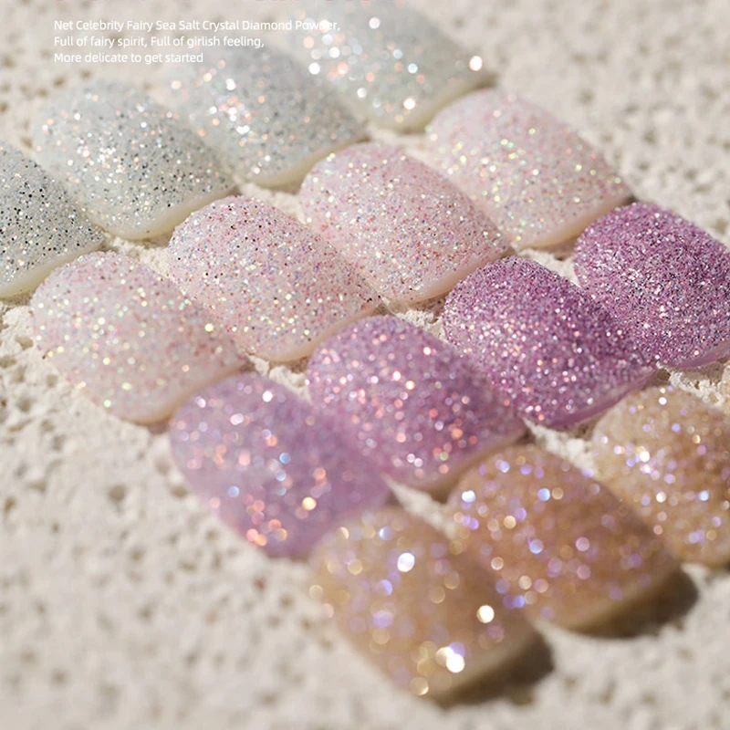 BeliefMelief Profesional 8 Colors Reflective Nail Crystal Diamond ...