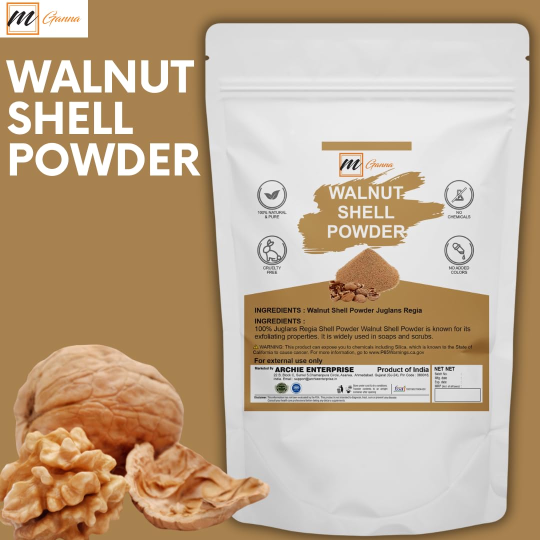 100% Natural Walnut Shell Powder (Mesh Size 40-60) for Gentle Skin ...
