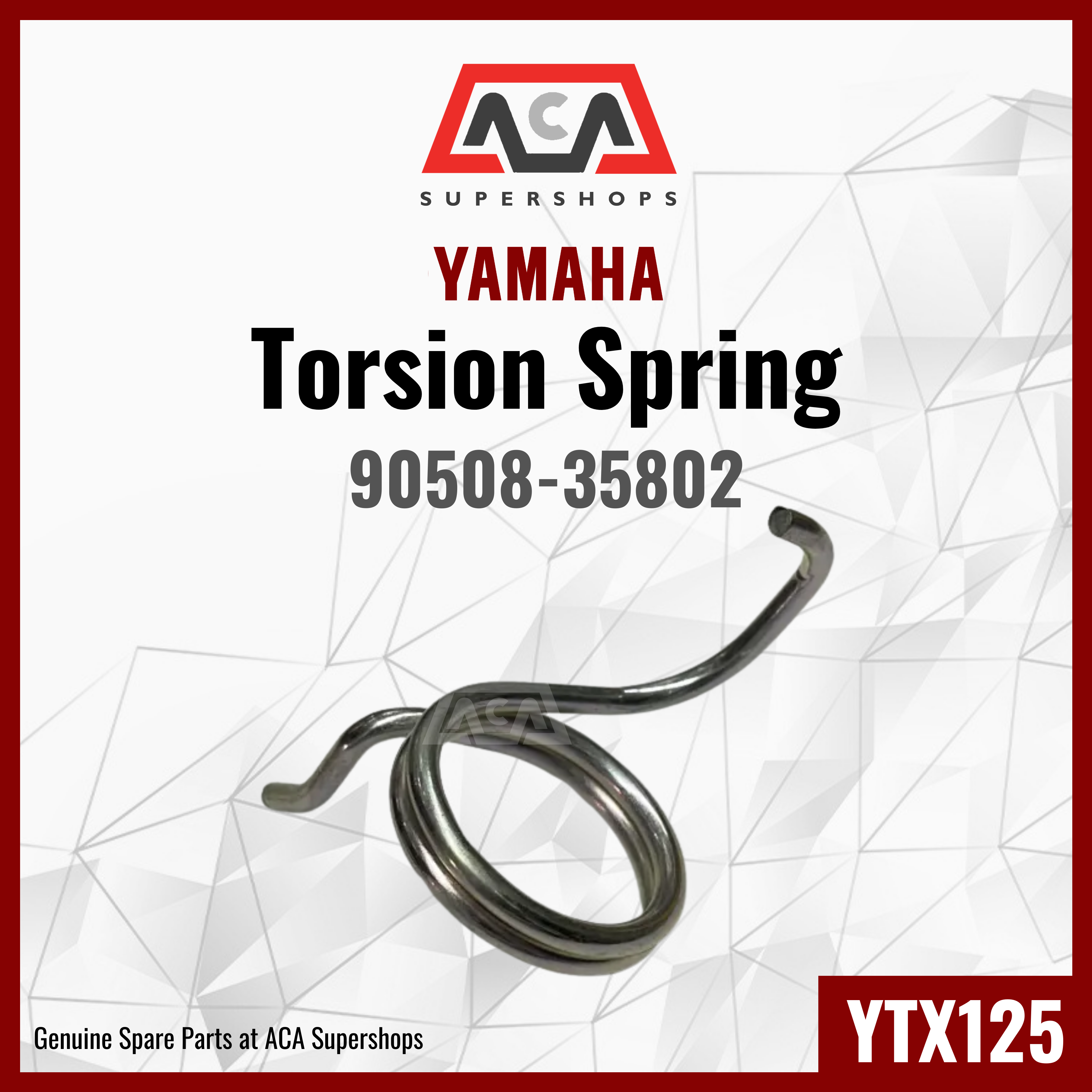 Yamaha Original Torsion Spring(Brake Pedal Spring)for YTX 125 (90508 ...