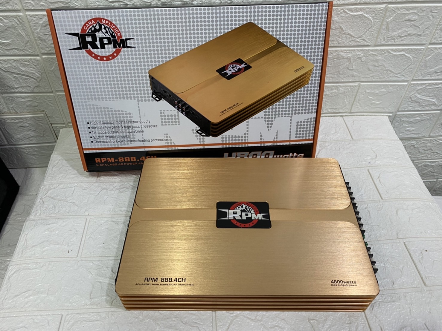 พาวเวอร์แอม คลาสAB RPM PR-888.4 4CH AB กำลังขับ 1200W ของใหม่ ขายดี ...