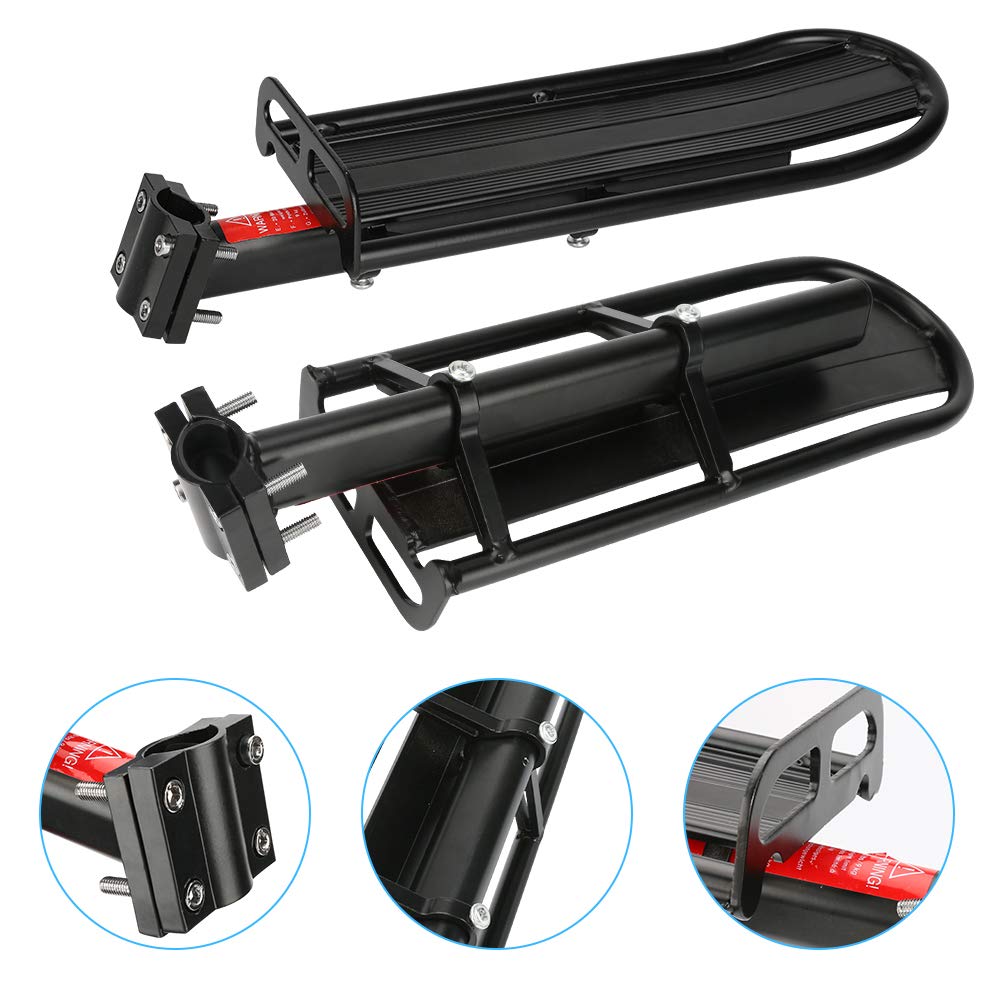 Premium Adjustable Aluminum Alloy Bicycle Rear Rack - Quick Release ...