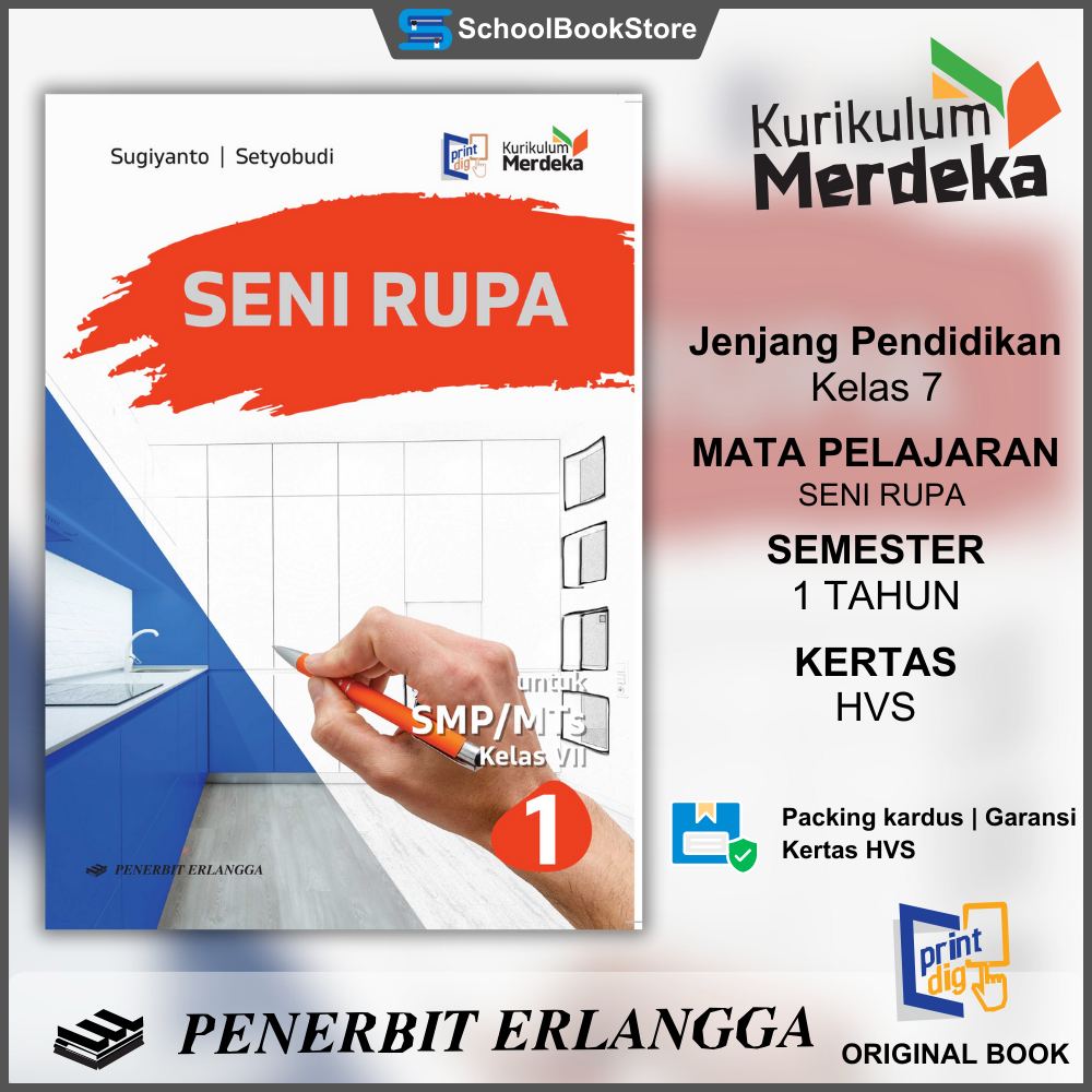 BUKU PAKET SISWA SENI RUPA Kelas 1 7 SMP KURIKULUM MERDEKA TERBARU ...