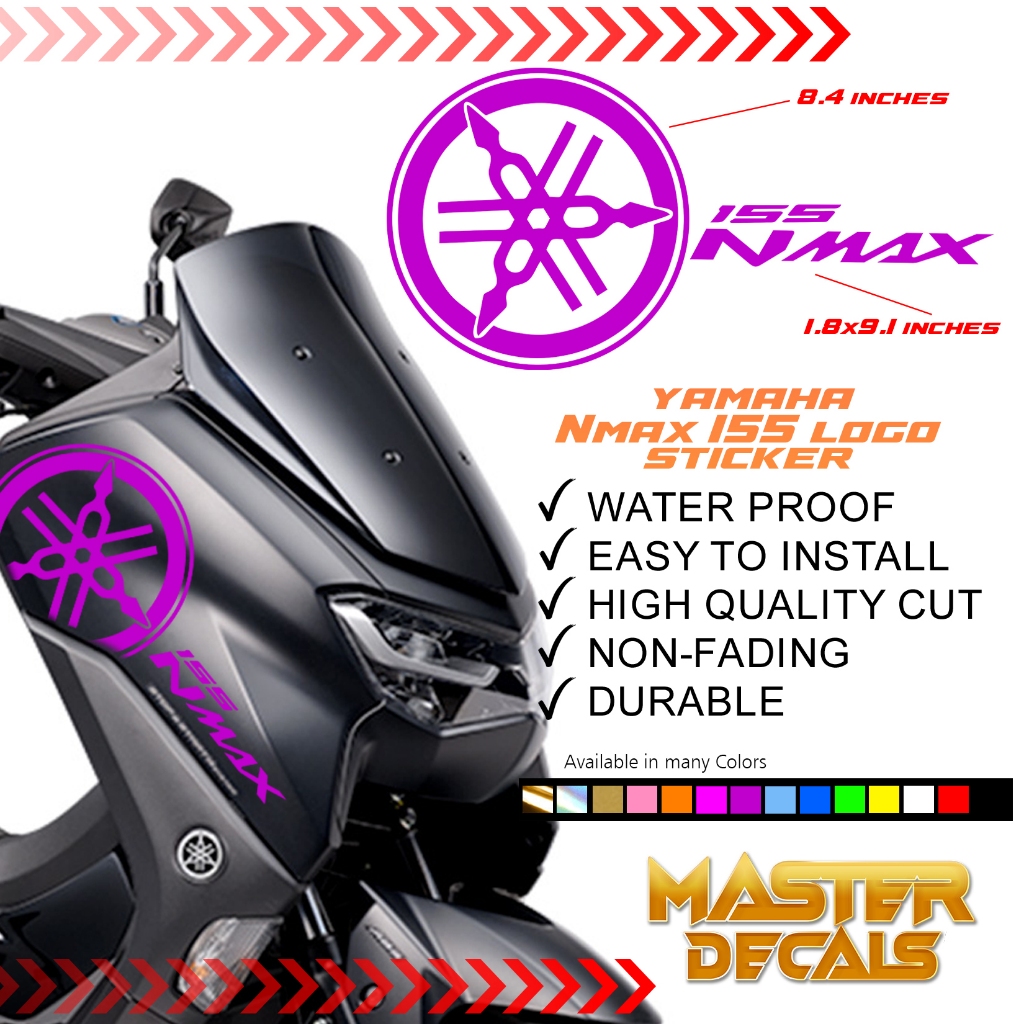 Yamaha Nmax Logo Cut-out Waterproof Sticker | Lazada PH