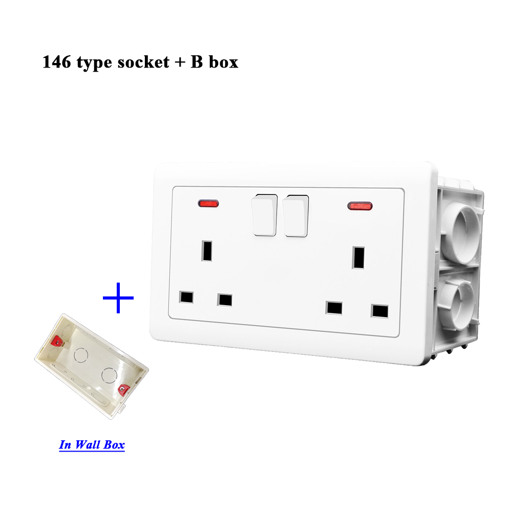 LSG UK standard type 13A Electrical Outlet for wall. 146 type ...