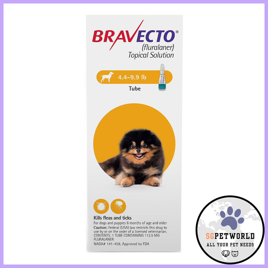 Bravecto Spot On For Toy Dogs 2-4.5Kg (Yellow) 1 Pipette | Lazada Singapore