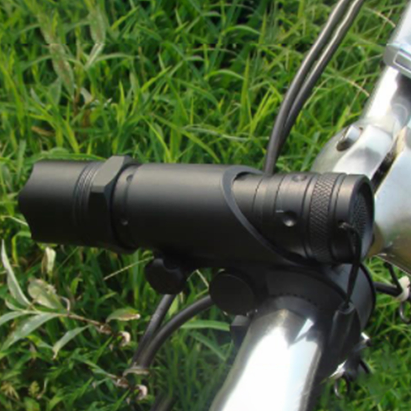 Portable Bicycle Light Lamp Stand Holder Cycling Bike Rotation Grip LED ...