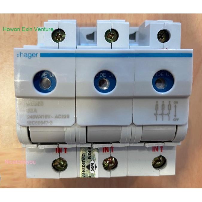 Hager 32A 63A 1P+N / 3P Main Switch Switch fuse | Lazada