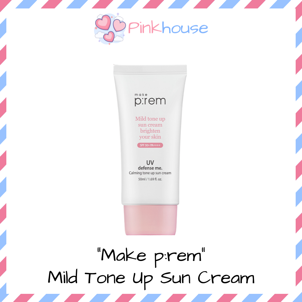 Make Prem / UV Defense Me Calming Tone Up Sunscreen 50ml | Lazada