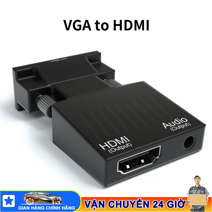 Đầu chuyển đổi tín hiệu từ VGA sang HDMI VGA to HDMI converter có âm ...