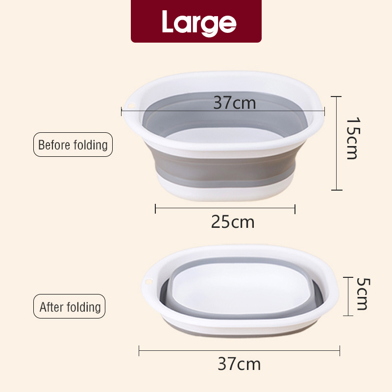 [SG Seller] Durable Collapsible Foldable Pail Bucket Foldable Bathroom ...