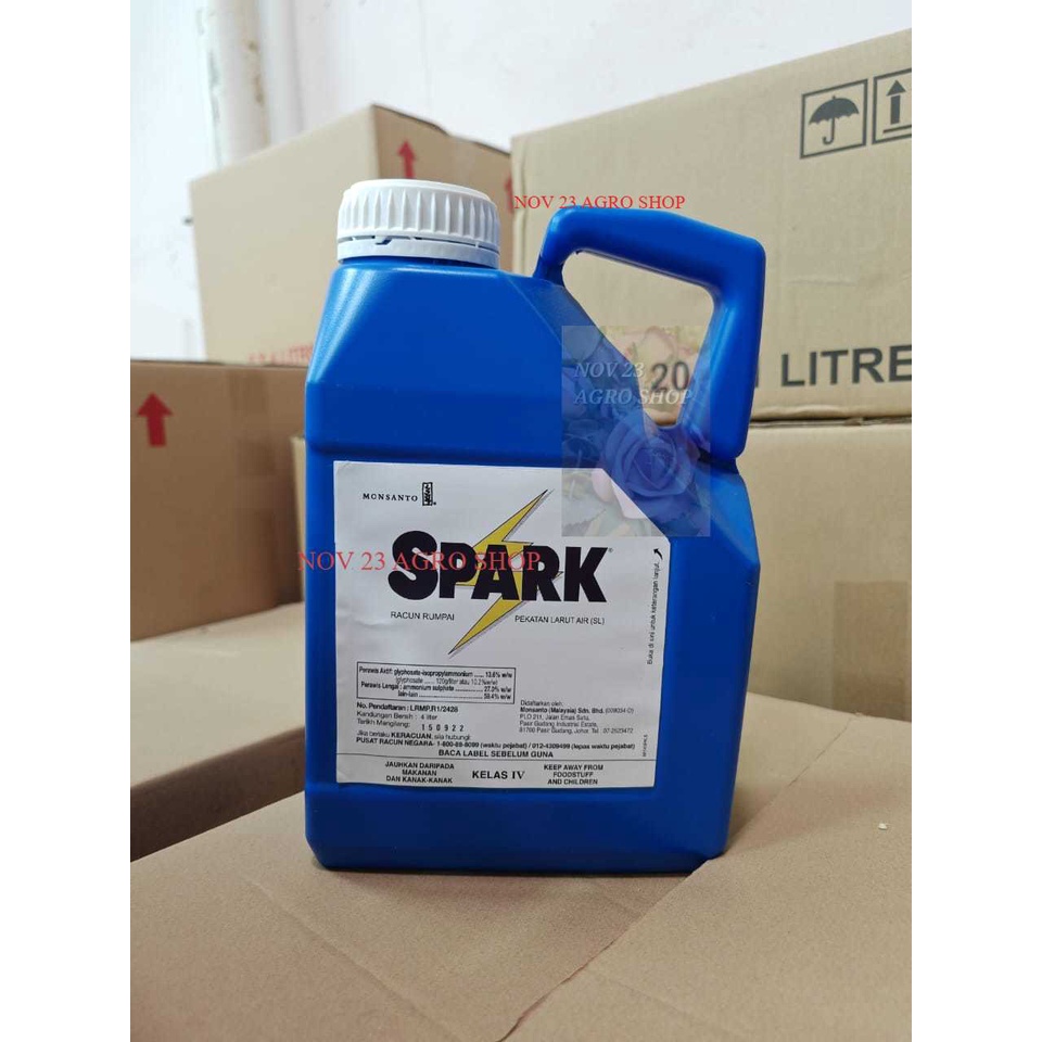 4L Spark 13.6% Glyphosate Monsanto Racun Rumput Rumpai/Herbicide 杀草剂 ...