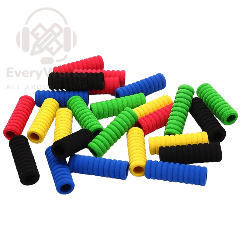 1 Pc Plain or Ridges Soft anti-slip Pen Pencil Grip Sleeve for School ...