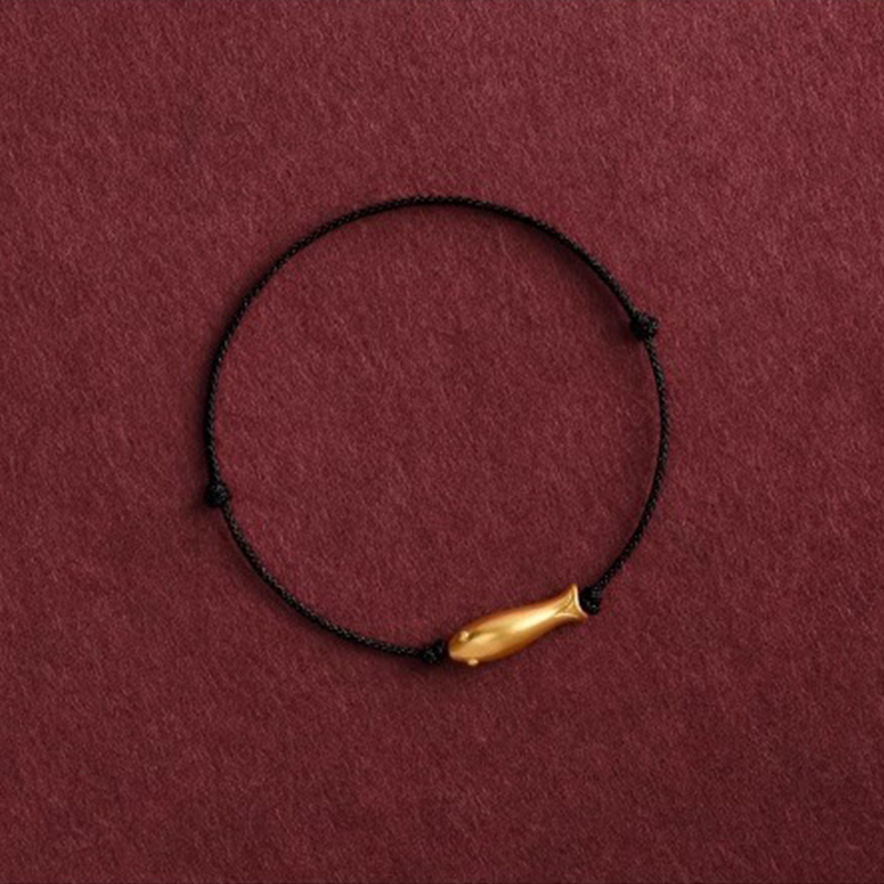 Red String Lucky Koi Fish Bracelet Fashion Simple Adjustable Amulet ...