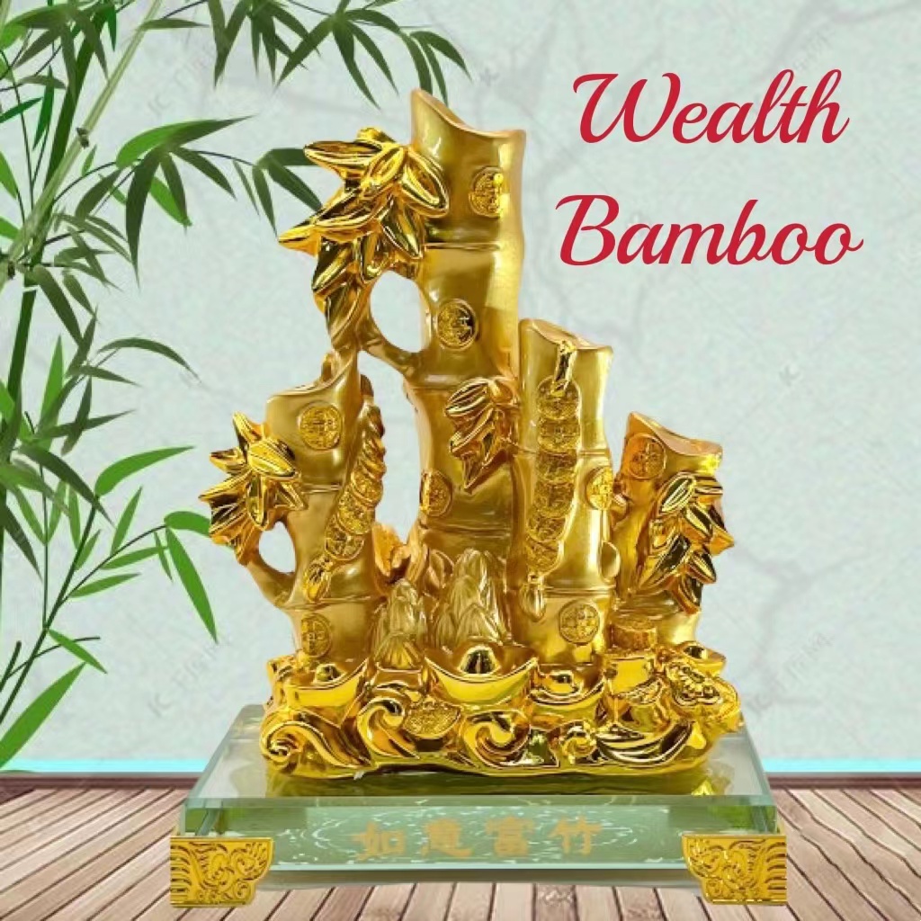 Feng Shui Lucky Bamboo Statue, Attract Wealth and Prosperity Good Luck ...