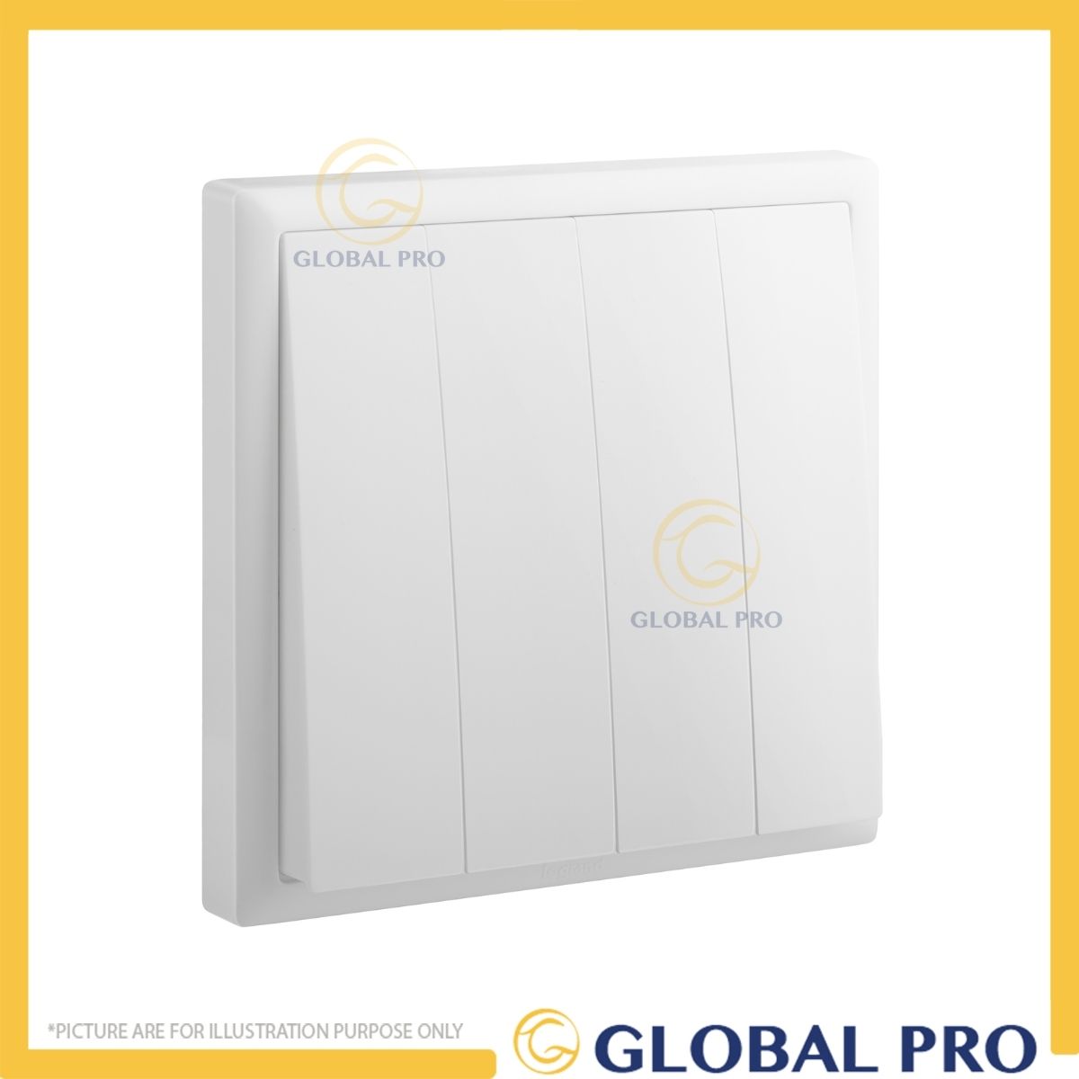 LEGRAND ELOE White Series Switch Socket Big Rocker Glossy Finish Suis ...