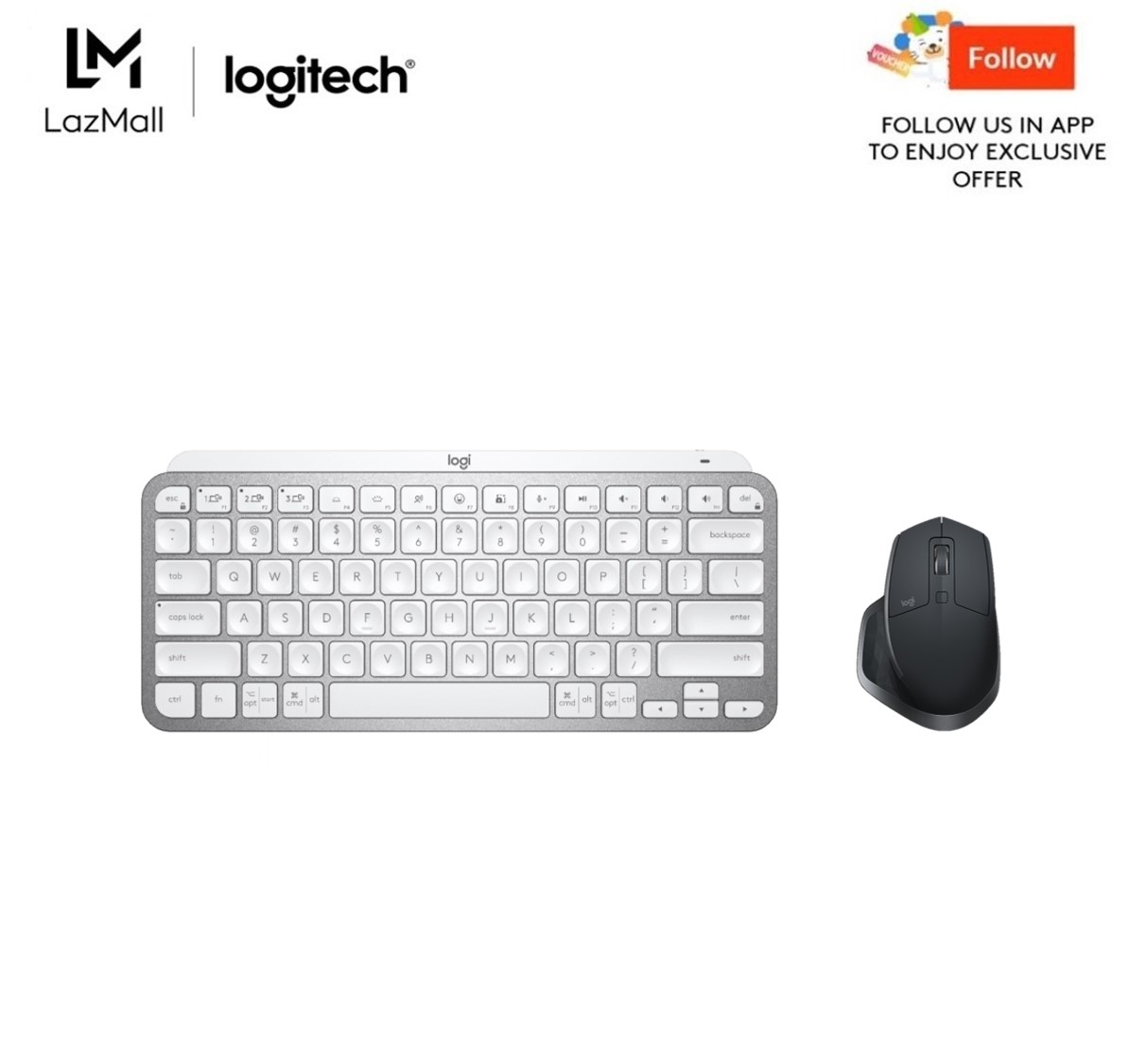 [Lazada Exclusive] Logitech MX Keys Mini Minimalist Wireless ...