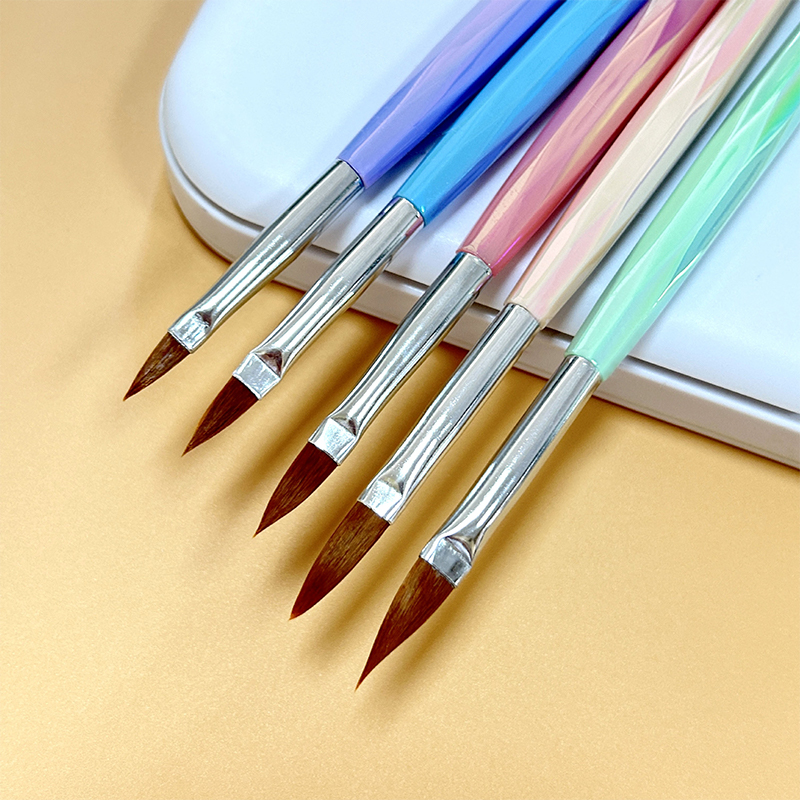 5pcs/Set New Nail Pen Macaron Color Acrylic Pole Color Smudge Pen ...