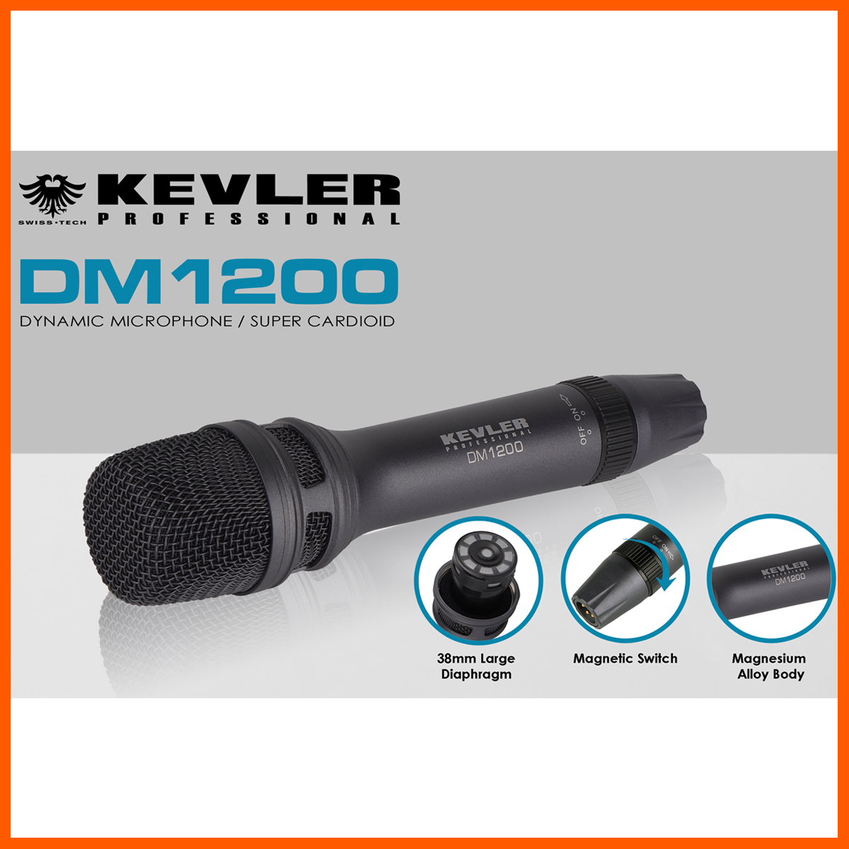 Kevler Professional DM-1200 Dynamic Microphone | Lazada PH