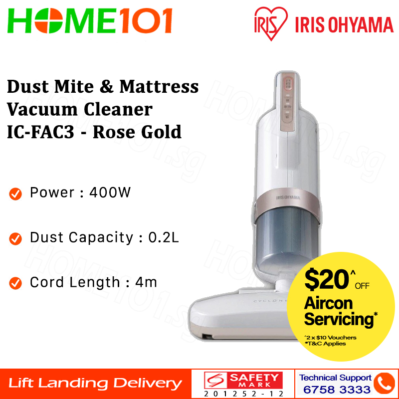 Iris Ohyama Dust Mite & Mattress Vacuum Cleaner IC-FAC3 | Lazada Singapore