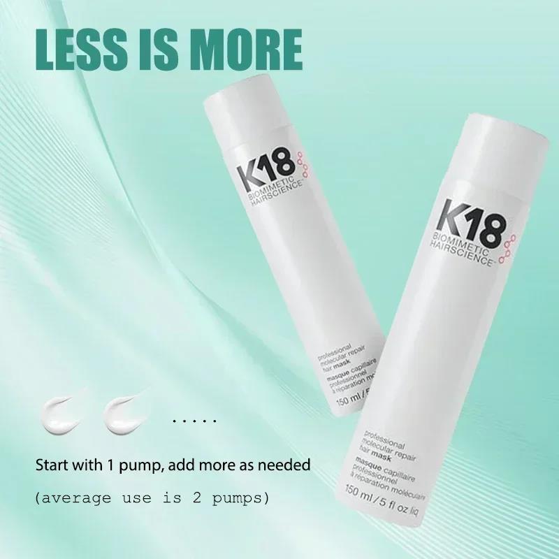 150ml K18 Original Leave-in Hair Mask Molecular Repairs Dry Damaged ...