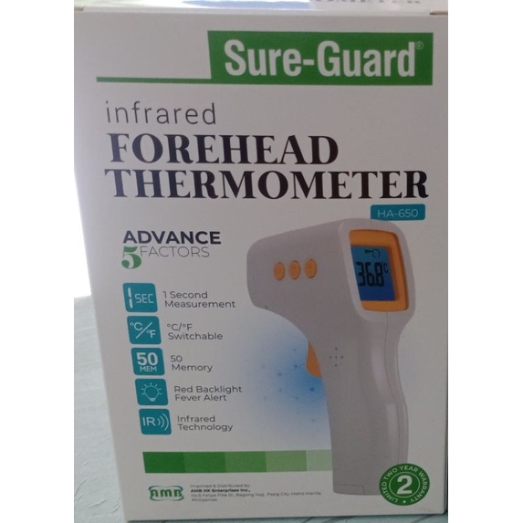 COD Infrared Forehead ThermometerGun Thermometer (Sure-GuardOrdinary ...