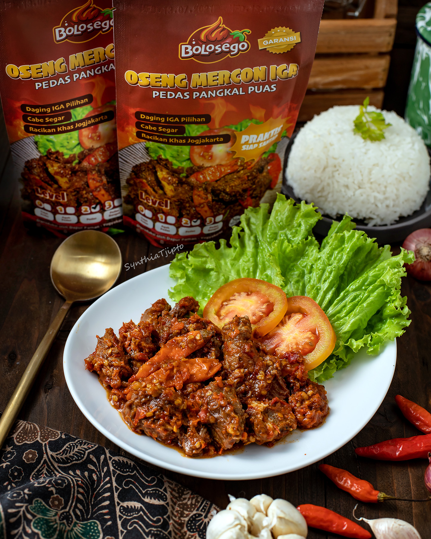 BOLOSEGO OSENG MERCON IGA SAPI 100%halal 200 gr LEVEL TERLENGKAP (COD ...