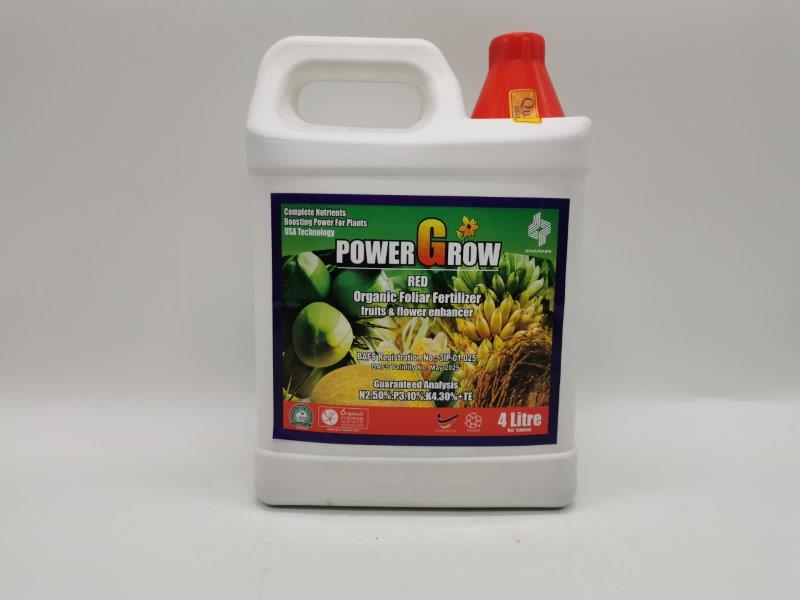 POWER GROW ORGANIC FOLIAR FERTILIZER RED AND GREEN by Dynapharm ARNETH ...