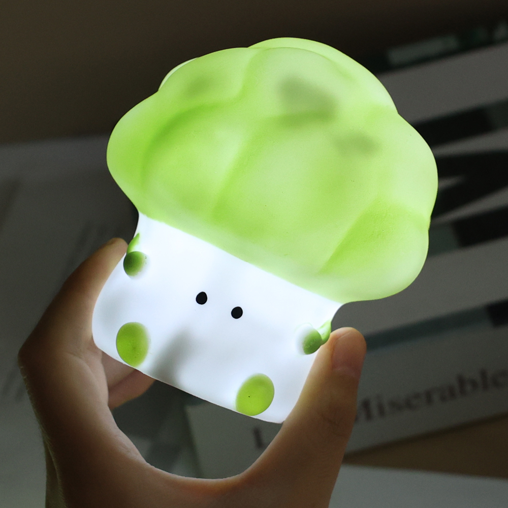 1/2PCS Creative Cute Cartoon Vegetable Light Mini Cabbage Night Light ...