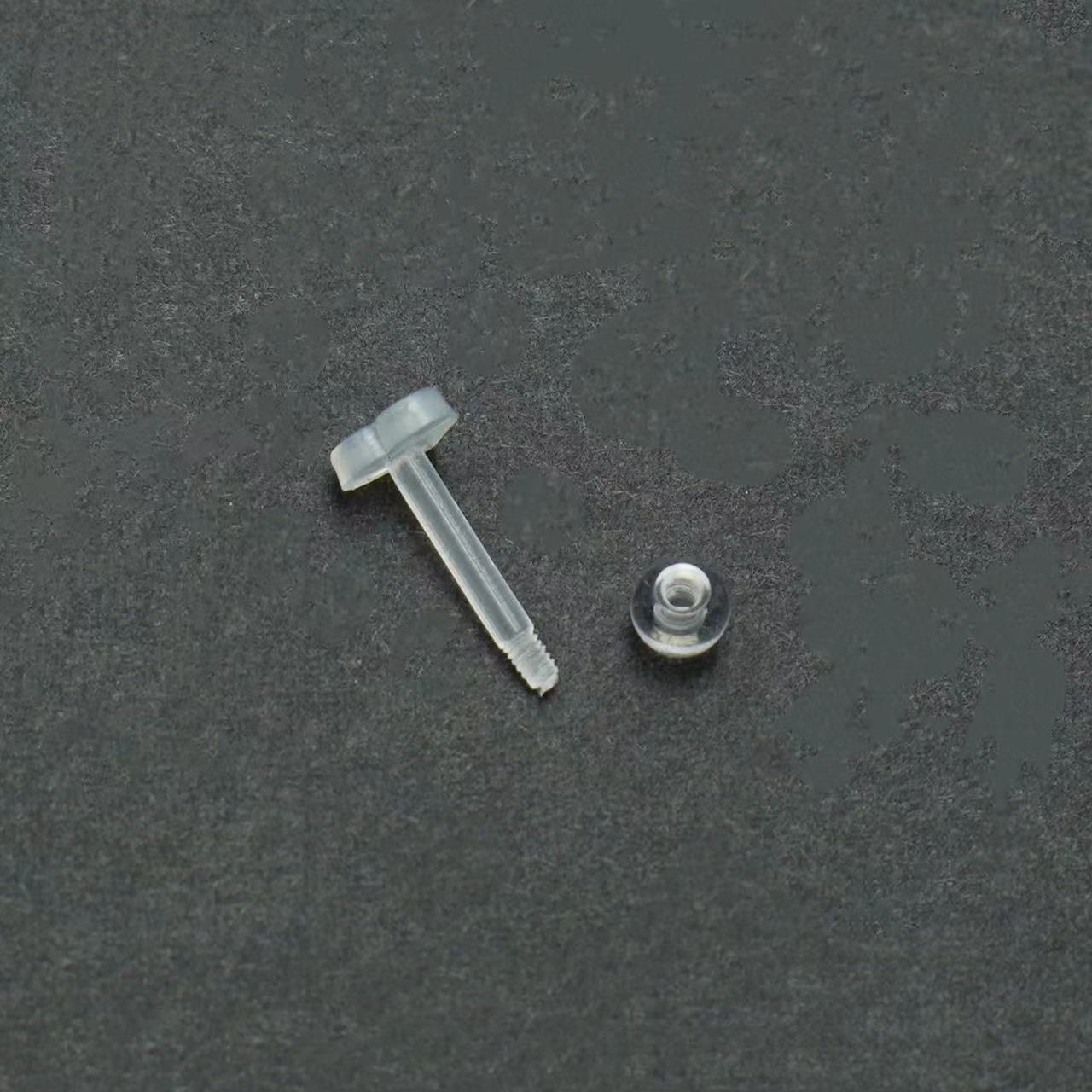Acrylic transparent invisible lip nail ear bone nail ear stick love ...