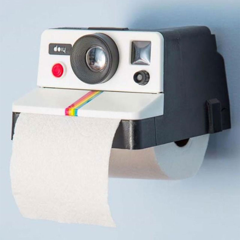 WC Tissue Box Creative Toilet Roll Camera Paper Holder Box Bathroom ...