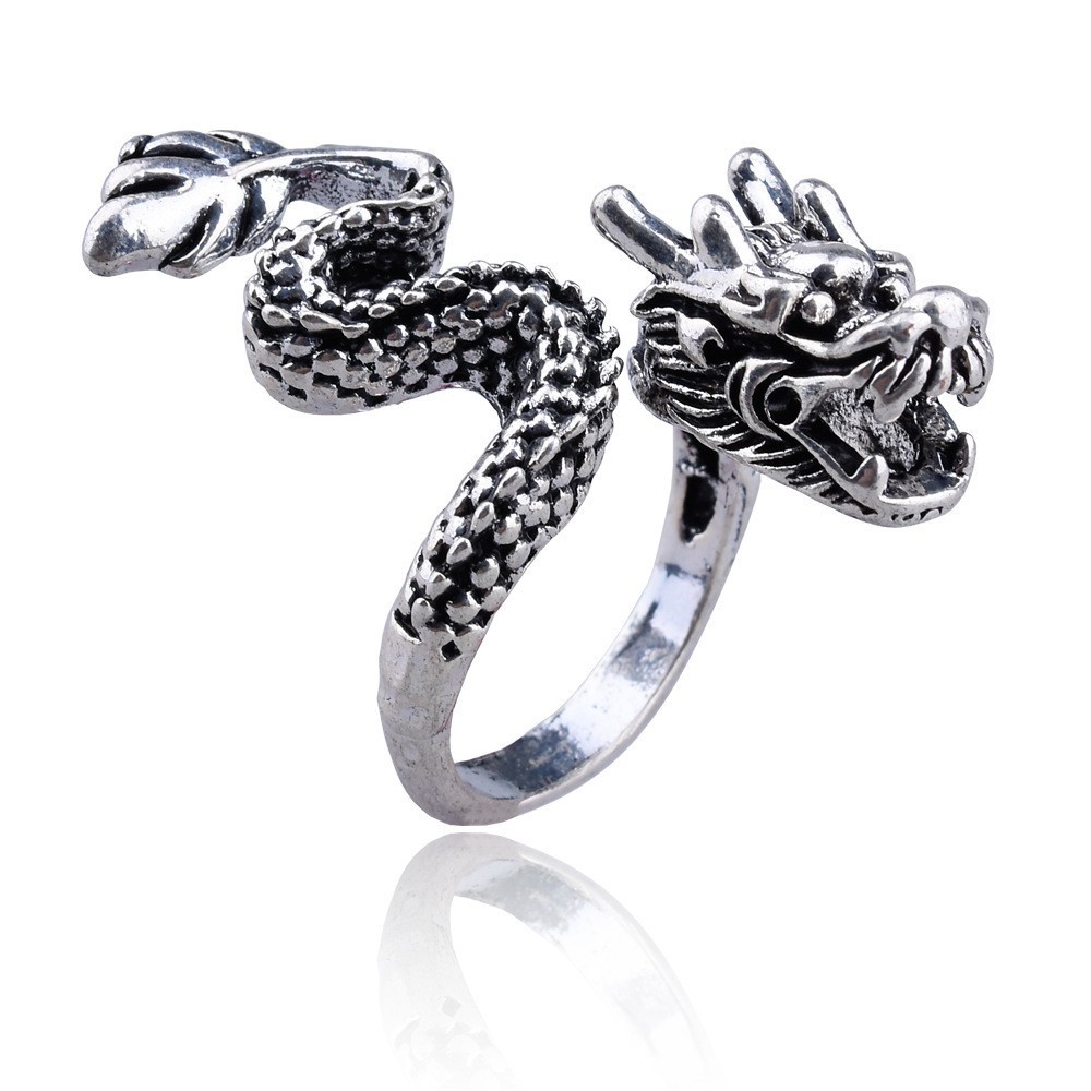 TEMU Dragon-shaped Open Finger Ring Trendy Smoking Cigarette Bracket ...