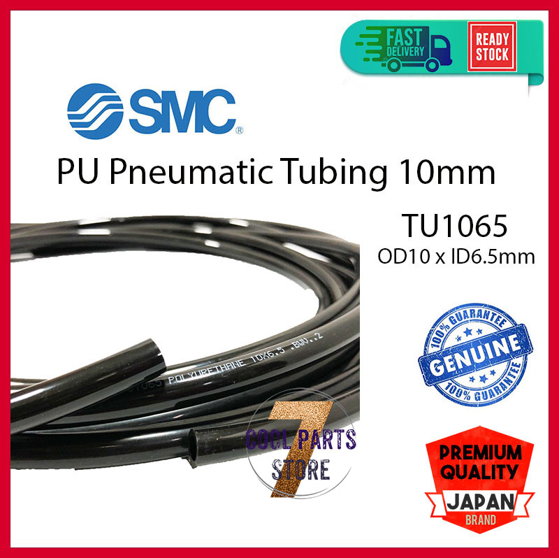 Japan SMC PU 10mm Air Tube Hose Pipe Black Blue Pneumatic Tubing Hose ...