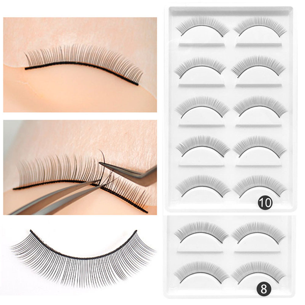 5 Pairs Training Lashes Practice Lashes Grafting Lash False Eyelash ...