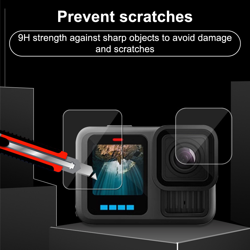 For Gopro 13 Black Accessories Screen Protector Temper Glass Ultra ...