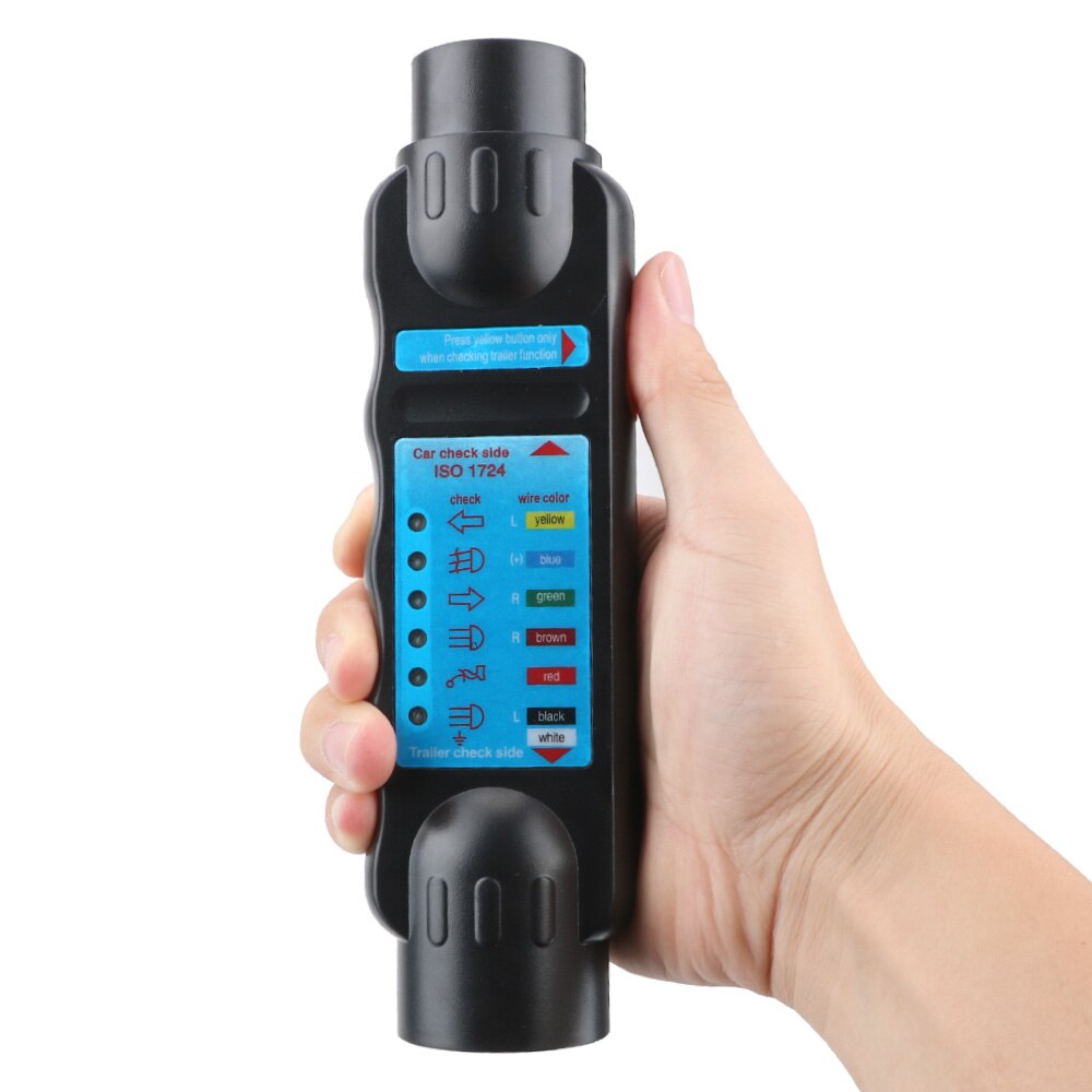 12v 7 Pin Car Towing Tester Trailer Plug Socket Diagnostic Tools ...