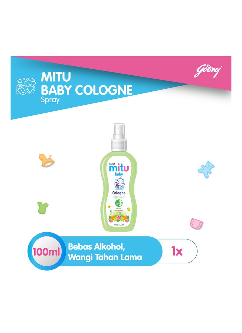 MITU Baby Cologne 100 ML [ Parfum Bayi ] Spray Botol 100 ml - Blesshoop ...