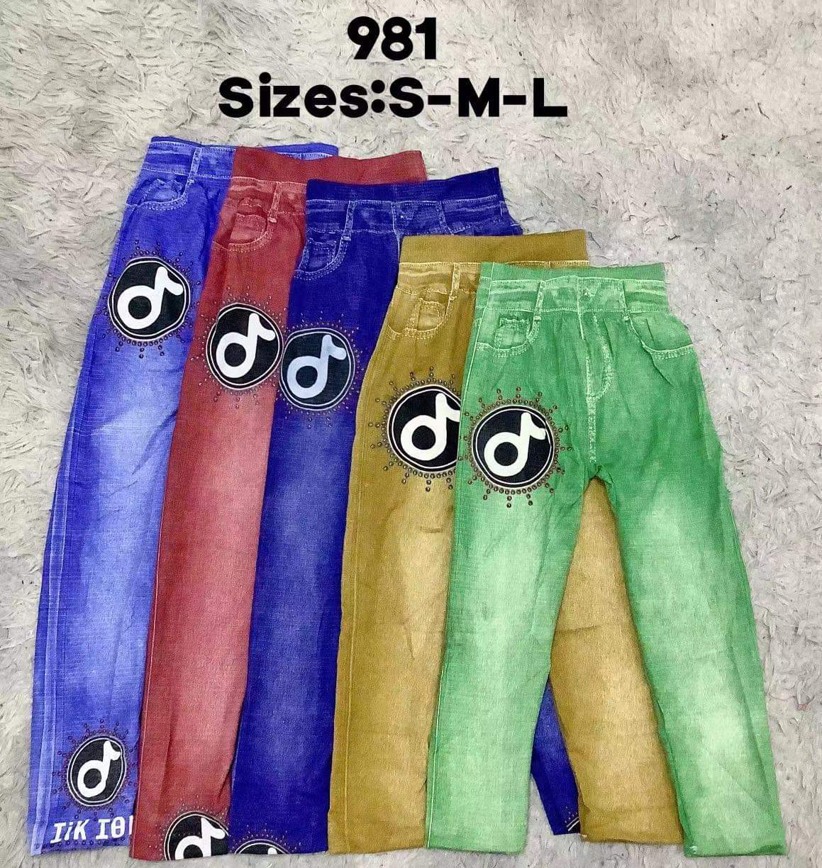 Trendy Tiktok Design Leggins Maong Style/ Soft Denim leggings for Kids ...