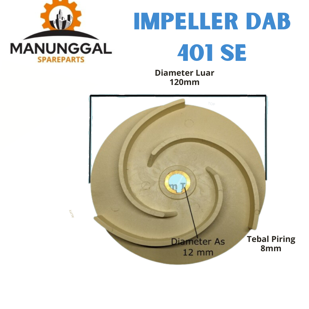 KIPAS IMPELLER DAB 401 GADING POMPA CENTRIFUGAL - IMPELER DAB401 SANEI ...