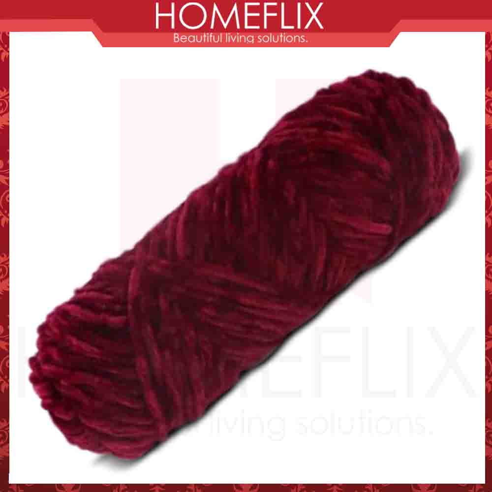 Knitting Yarn 100 G /Chenille Plain Cotton Wool Yarn / Sinulid / DIY ...