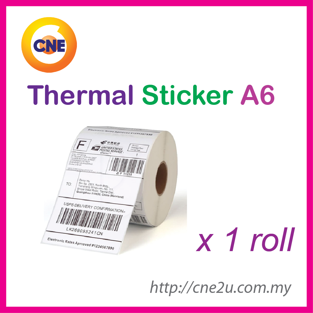 Thermal Sticker A6 / Thermal Label Shipping Label Airway Bill ...