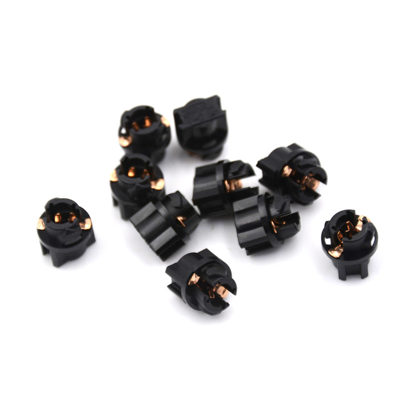10Pcs T5 Socket Twist Lock Instrument Panel Cluster Plug Dash Light ...
