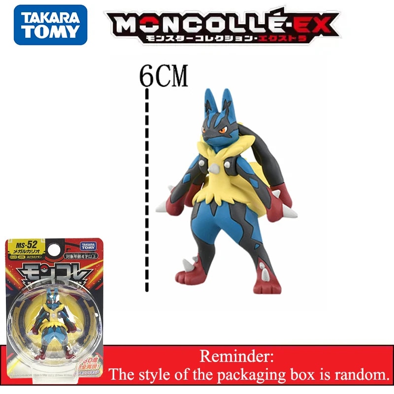 Original Pokemon Action Figure Lucario Riolu Mega Lucario Mini Resin ...