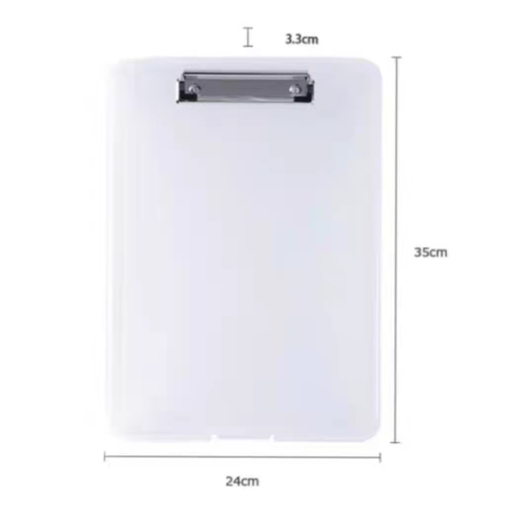 Clipboard File Box A4 with Pen Slot Student Writing Board Paper File ...