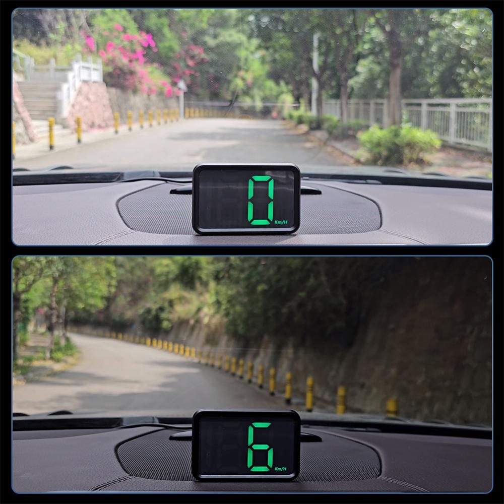 GPS KMH MPH HUD Digital Speedometer Head Up Display Digital Speed Meter ...